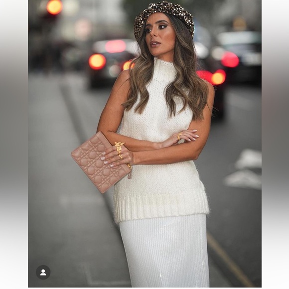 Zara | Sweaters | Zara Wool Blend Mock Neck Knit Armless Sweater Vest ...